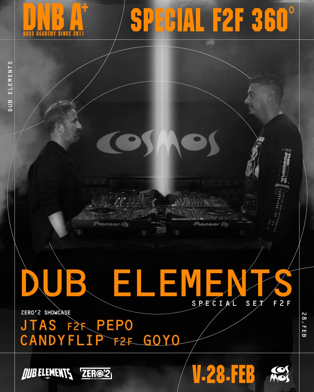 DNB F2F 360° w/ DUB ELEMENTS at Cosmos Club | MonsterTicket